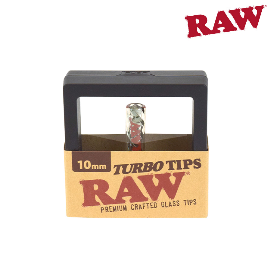 HBI Canada | RAW GLASS BLACK TURBO TIPS - 10mm